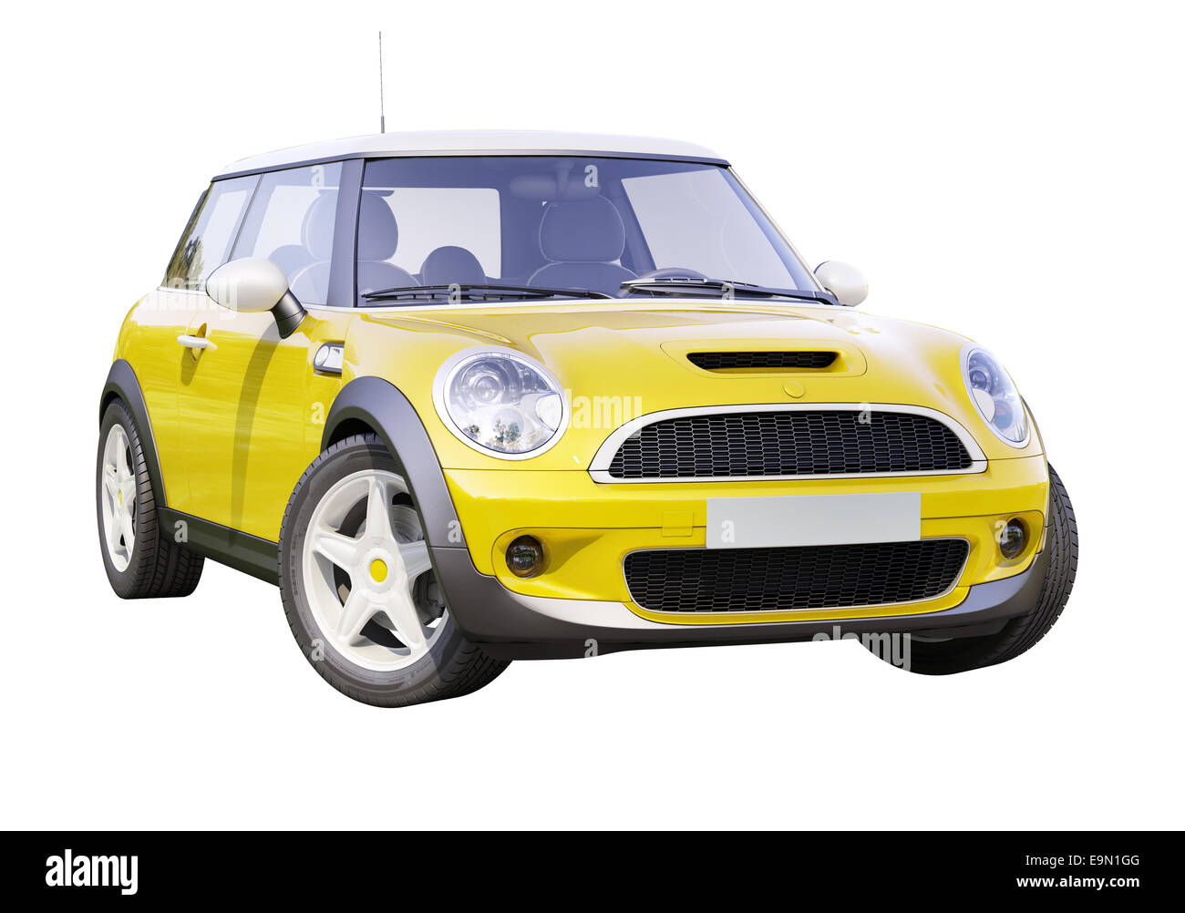 Modern compact city car Stock Photo - Alamy