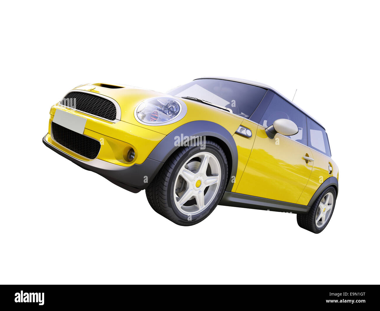 Modern compact city car Stock Photo - Alamy