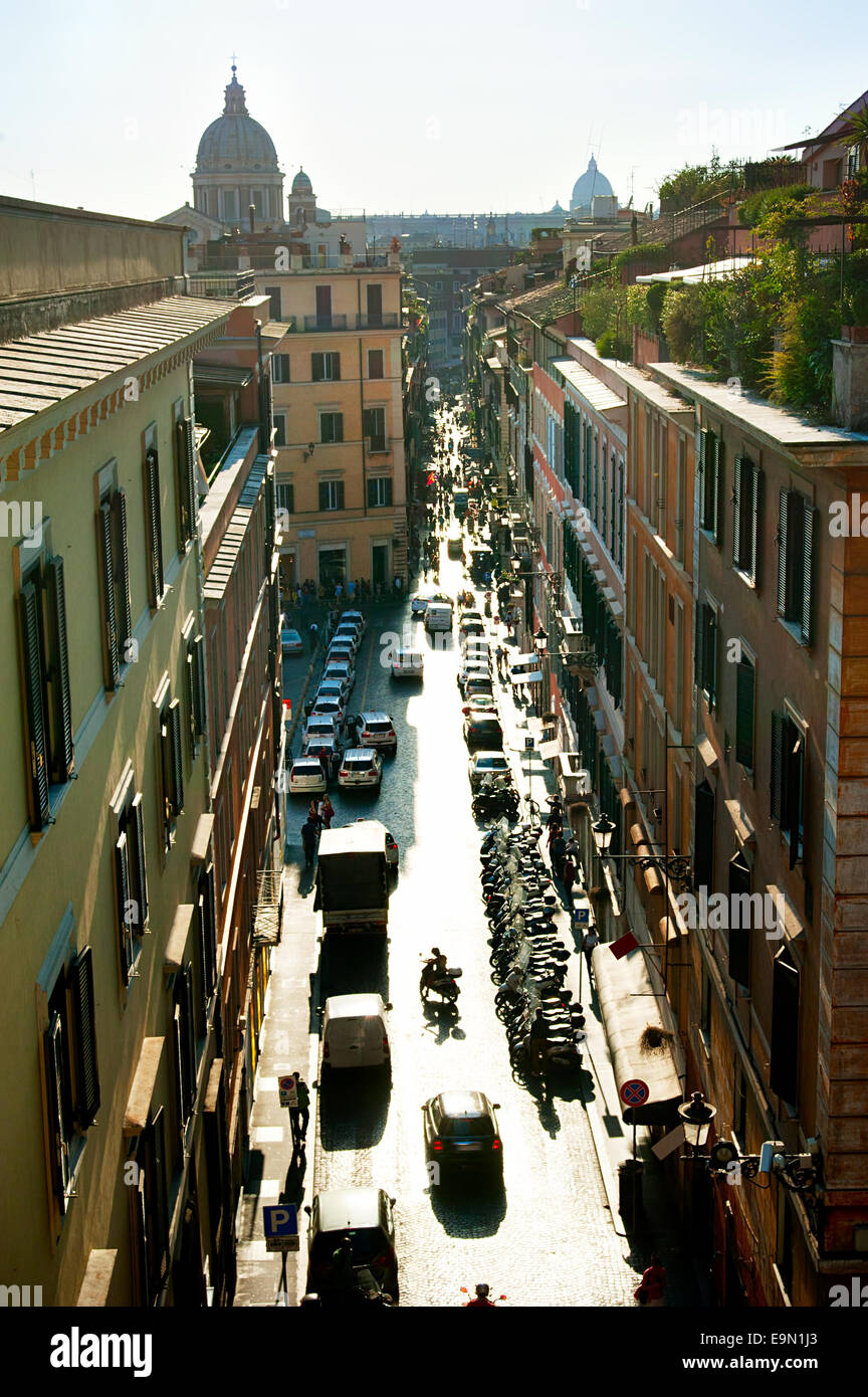 Rome streets aerial hi-res stock photography and images - Alamy