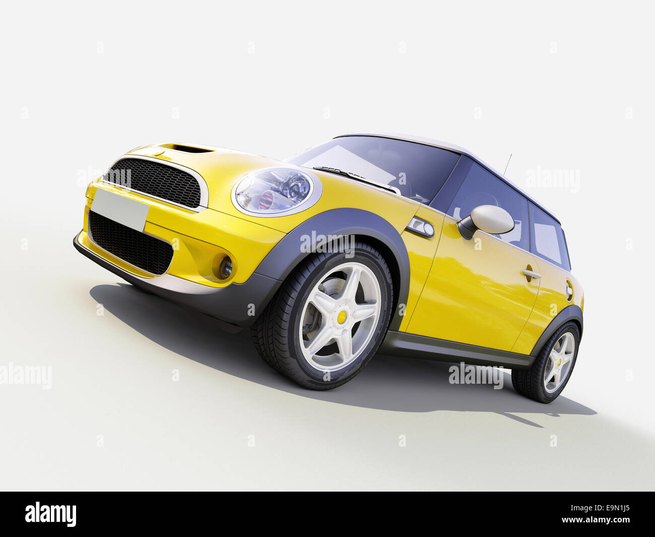 Modern compact city car Stock Photo - Alamy