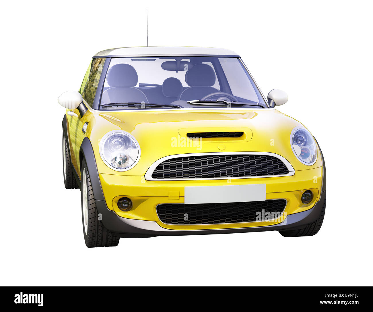 Modern compact city car Stock Photo - Alamy