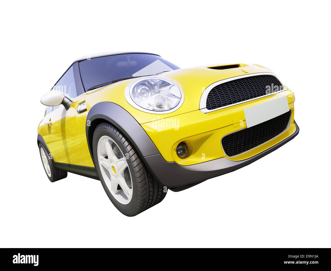 Modern compact city car Stock Photo - Alamy