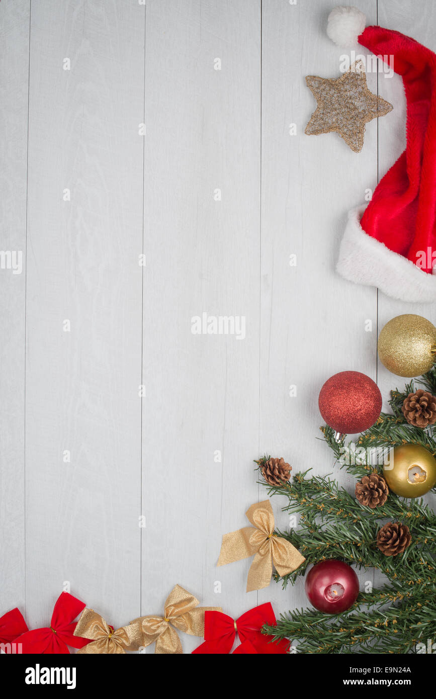 Christmas decorations frame Stock Photo - Alamy
