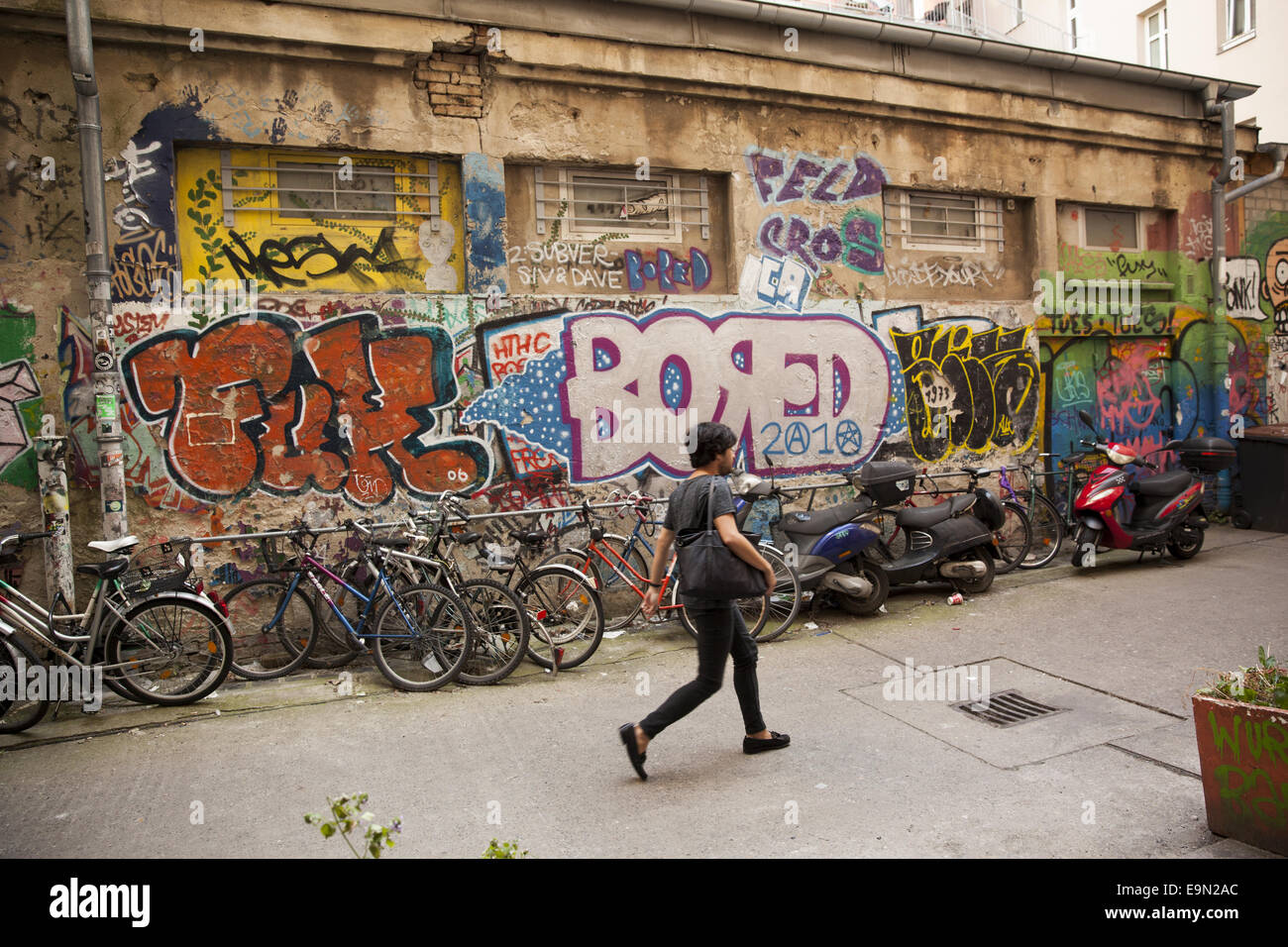 Art; Graffiti & self-expression of all sorts adorns the walls of Haus ...