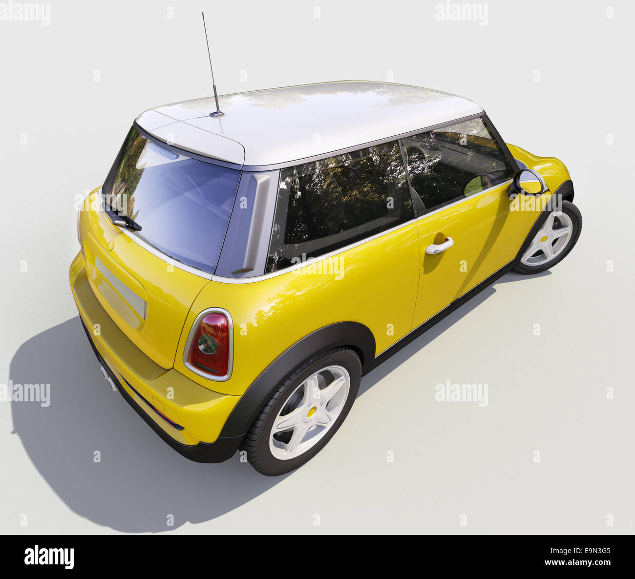 Modern compact city car Stock Photo - Alamy