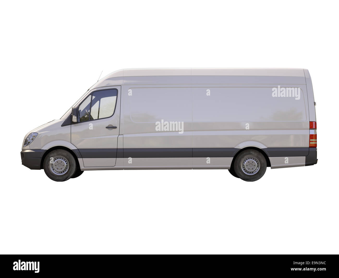 Commercial van isolated Stock Photo - Alamy