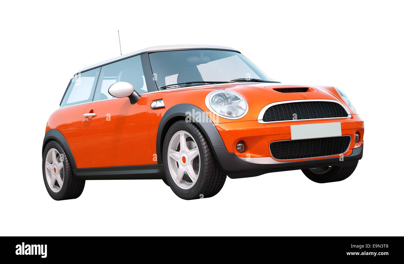 Modern compact car isolated Stock Photo - Alamy