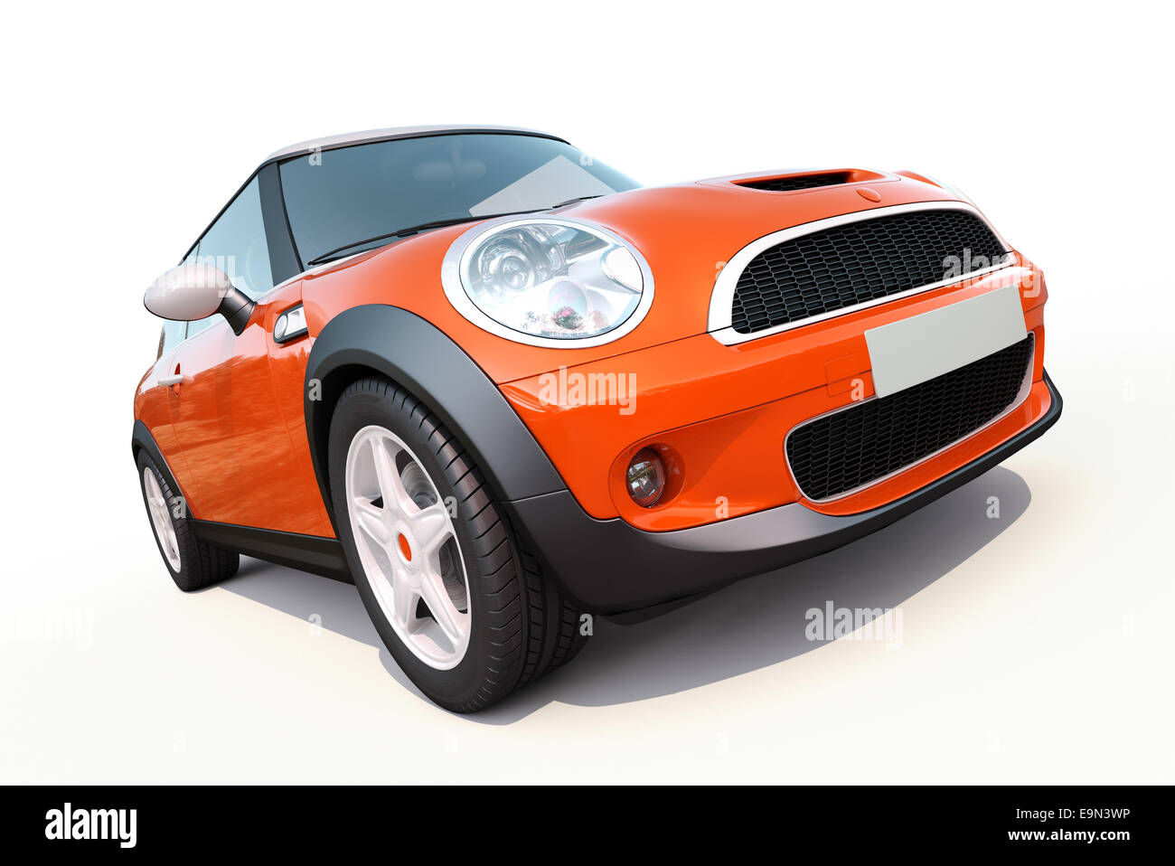Modern compact car Stock Photo - Alamy