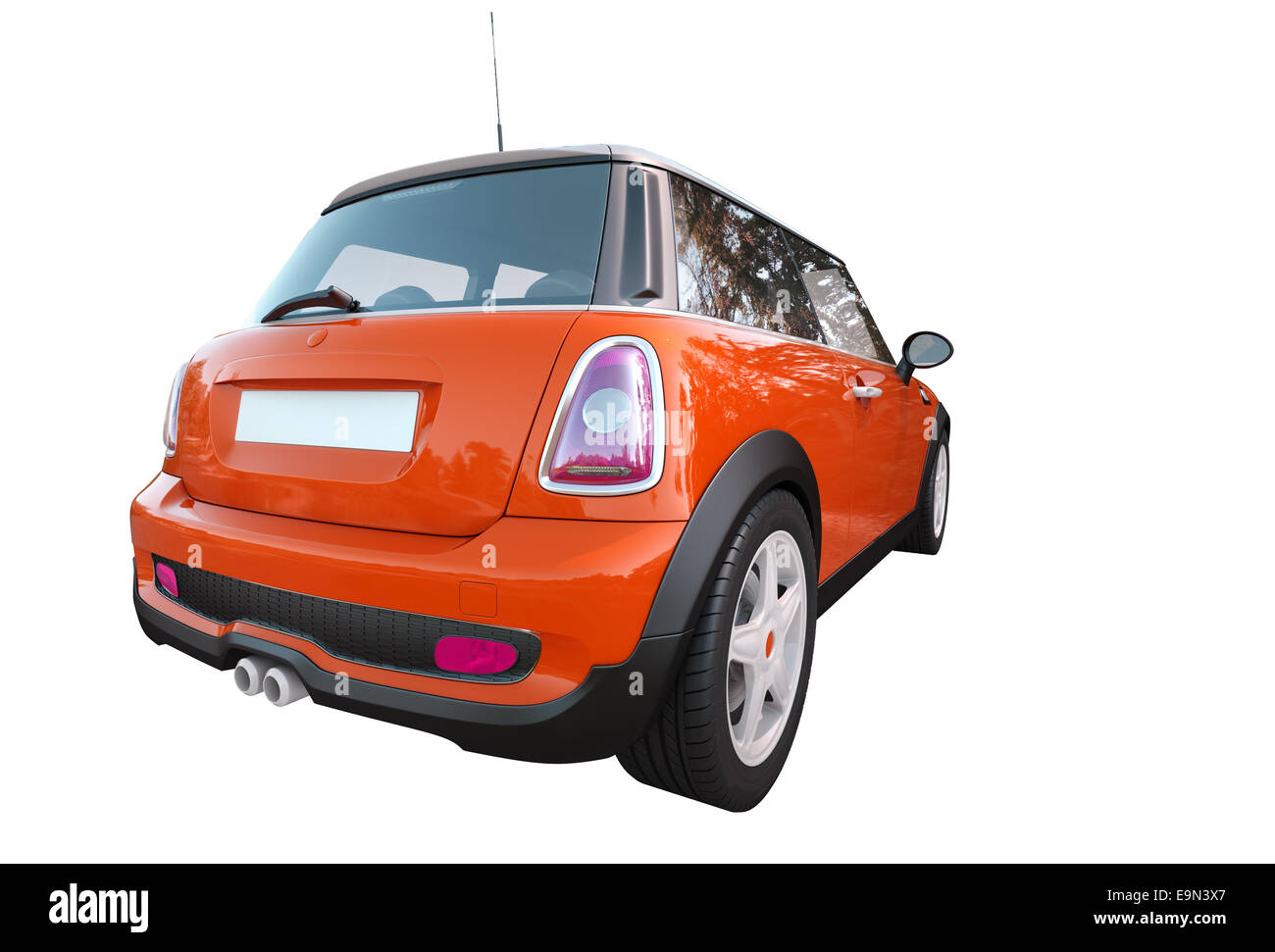 Modern compact car isolated Stock Photo - Alamy