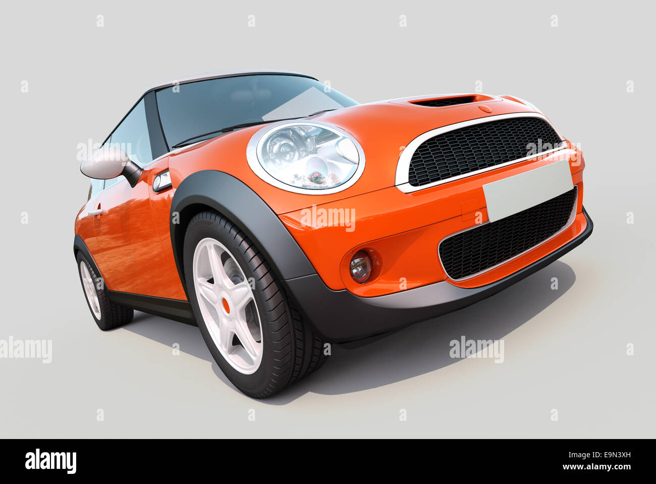 Modern compact car Stock Photo - Alamy