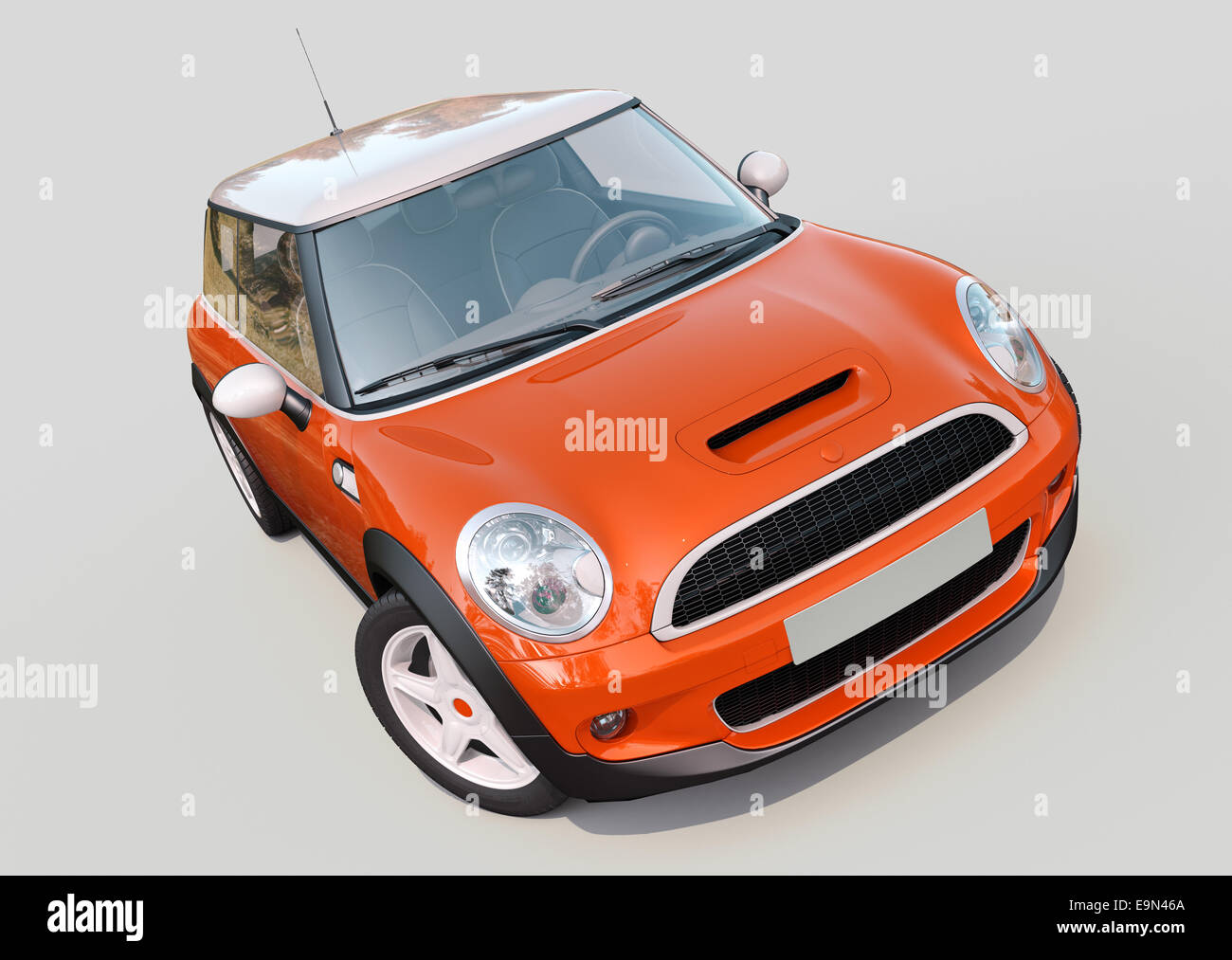 Modern compact car Stock Photo - Alamy