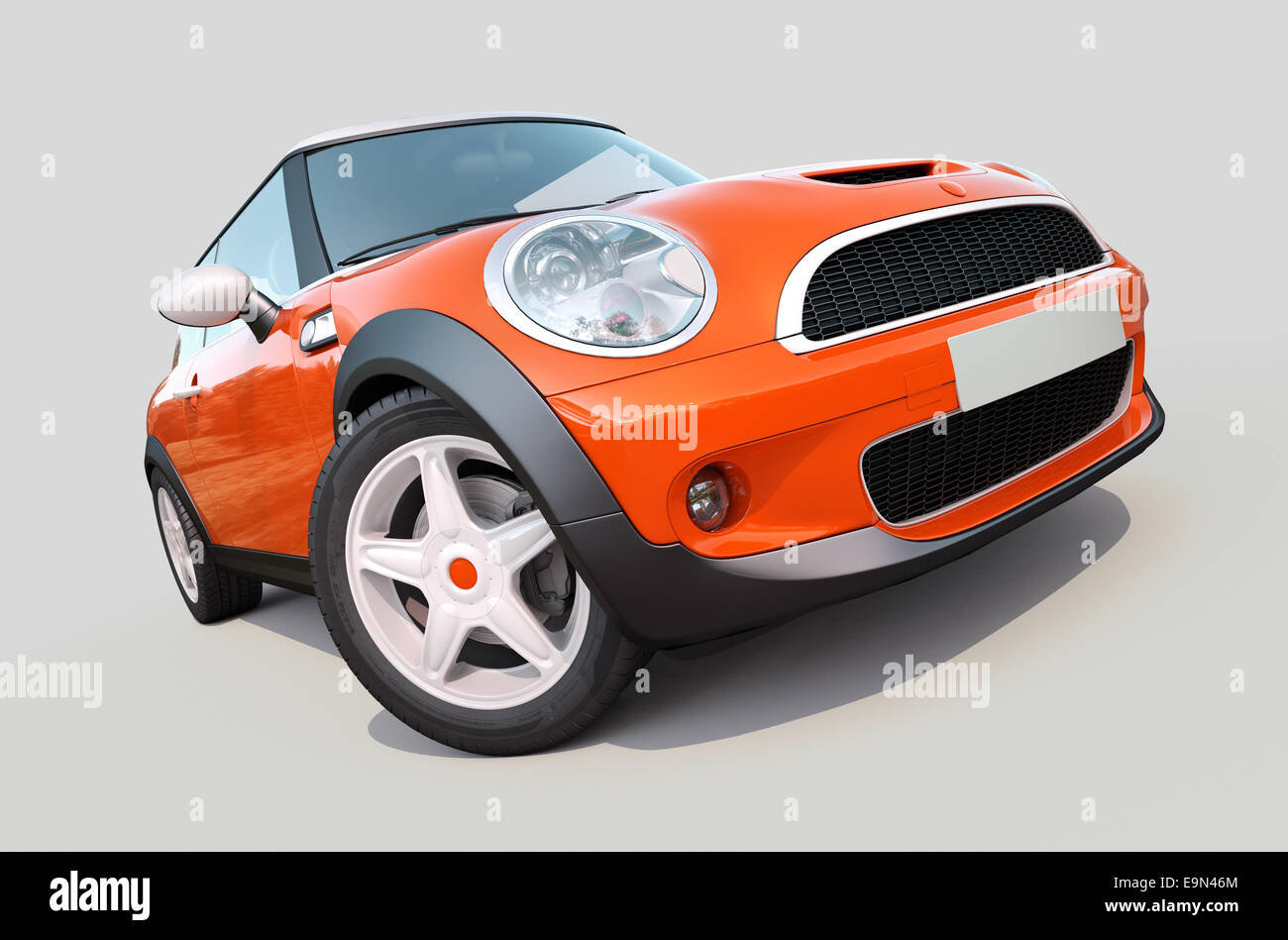 Modern compact car Stock Photo - Alamy