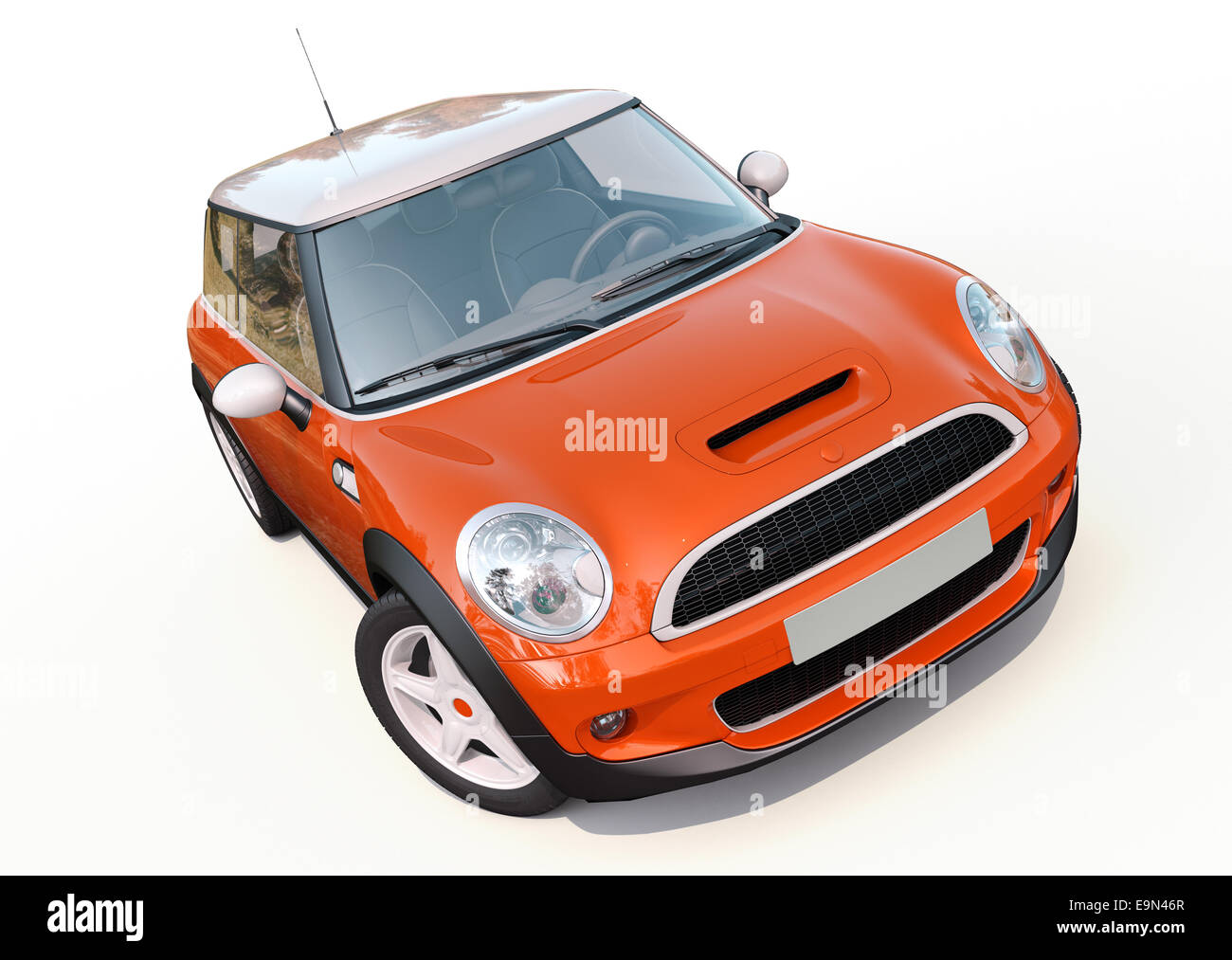Modern compact car Stock Photo - Alamy