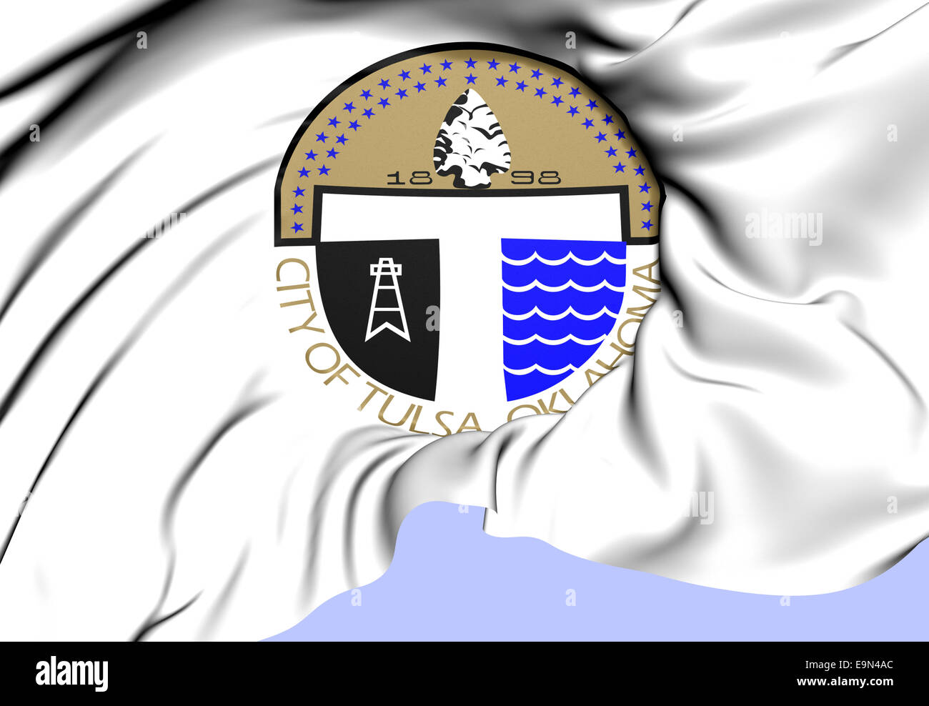 Flag of tulsa hi-res stock photography and images - Alamy