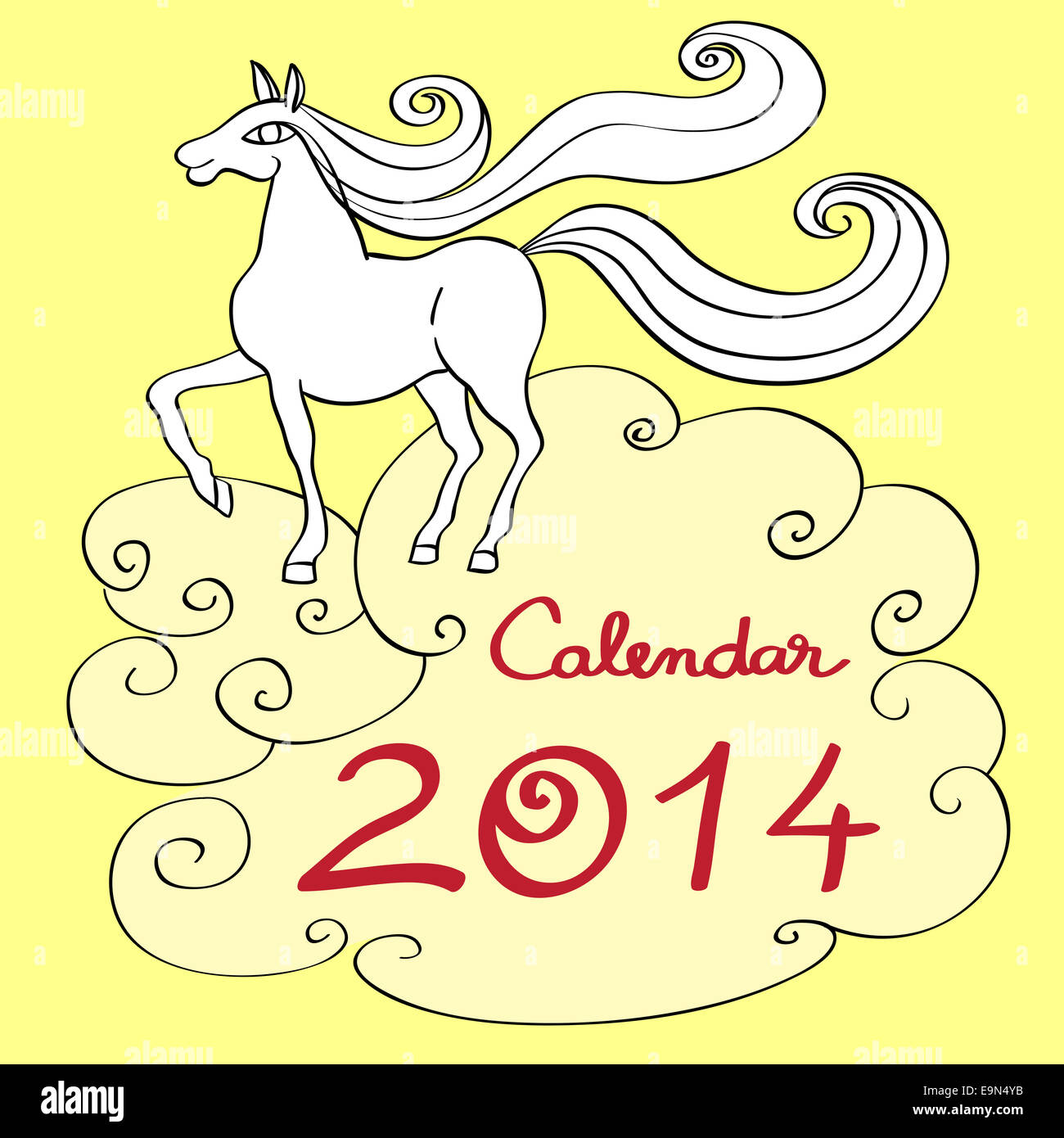 Colored horse Cut Out Stock Images & Pictures - Alamy