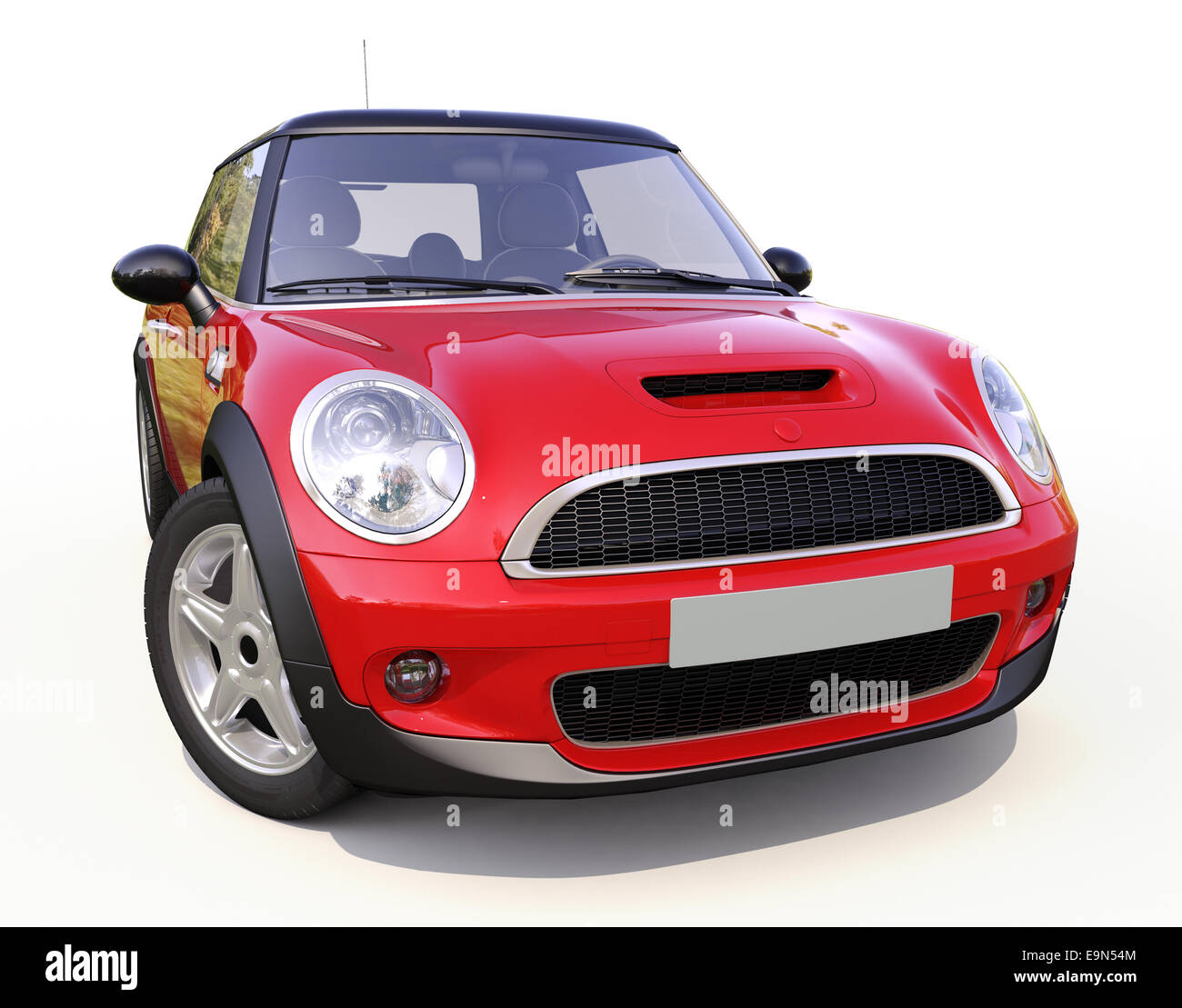 Modern compact car Stock Photo - Alamy