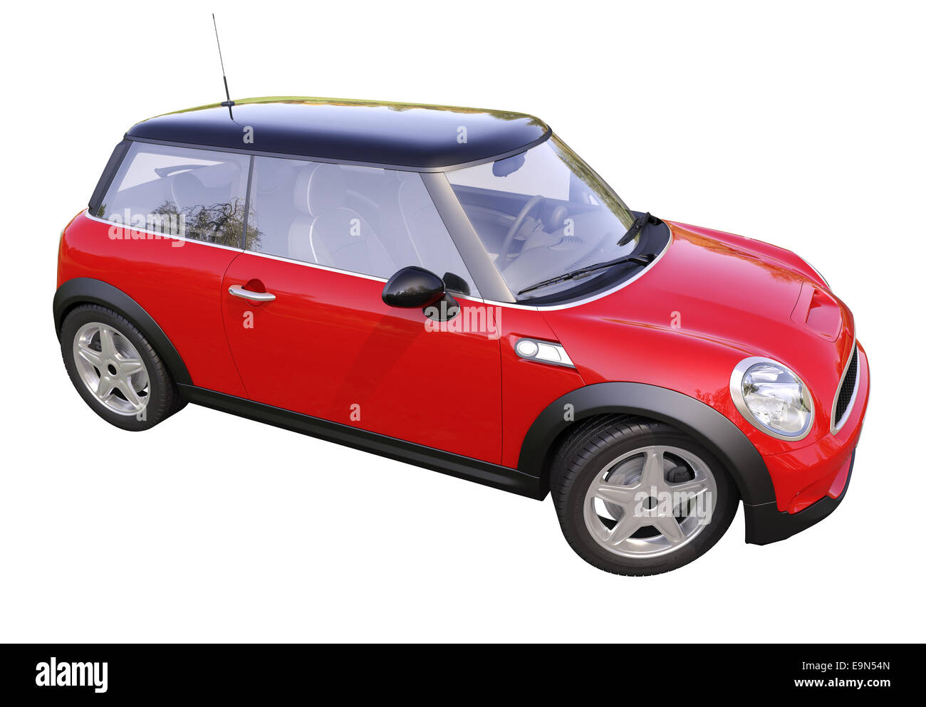 Modern compact car isolated Stock Photo - Alamy