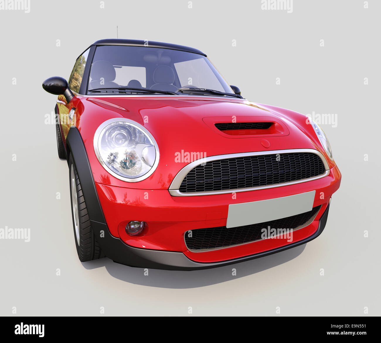 Modern compact car Stock Photo - Alamy