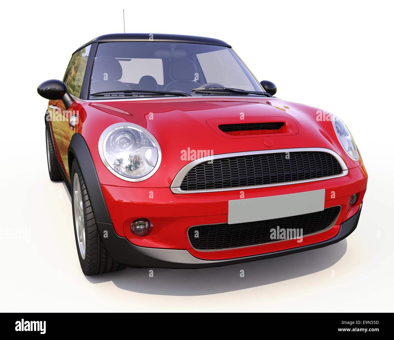 Modern compact car Stock Photo - Alamy