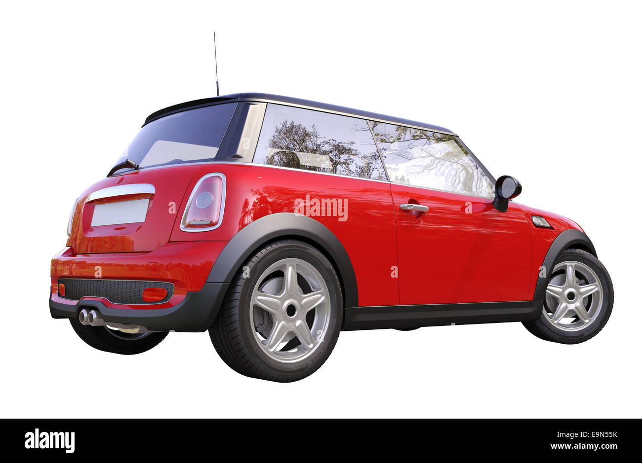 Modern compact car isolated Stock Photo - Alamy