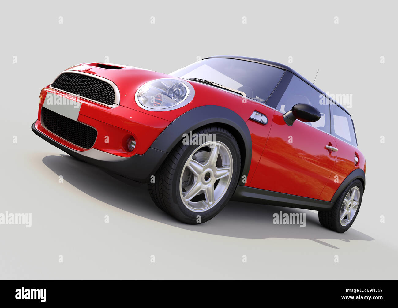 Modern compact car Stock Photo - Alamy