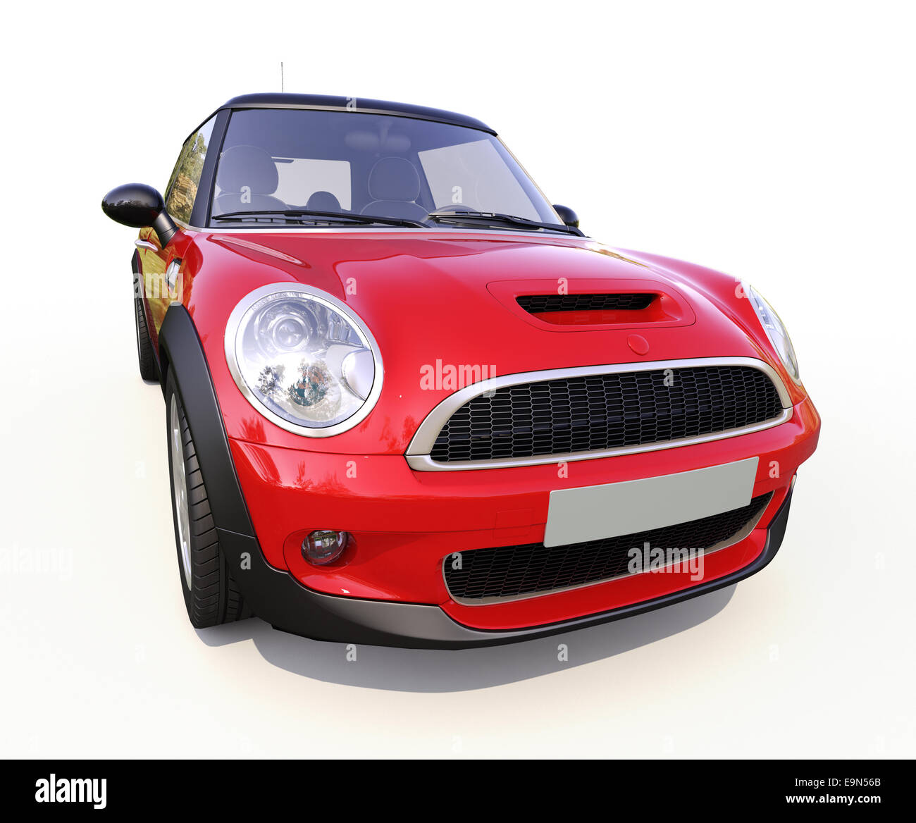 Modern compact car Stock Photo - Alamy