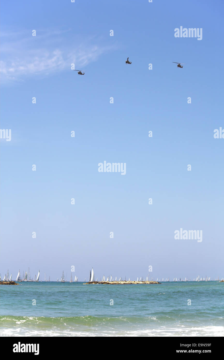 Blue wave parade hi-res stock photography and images - Alamy