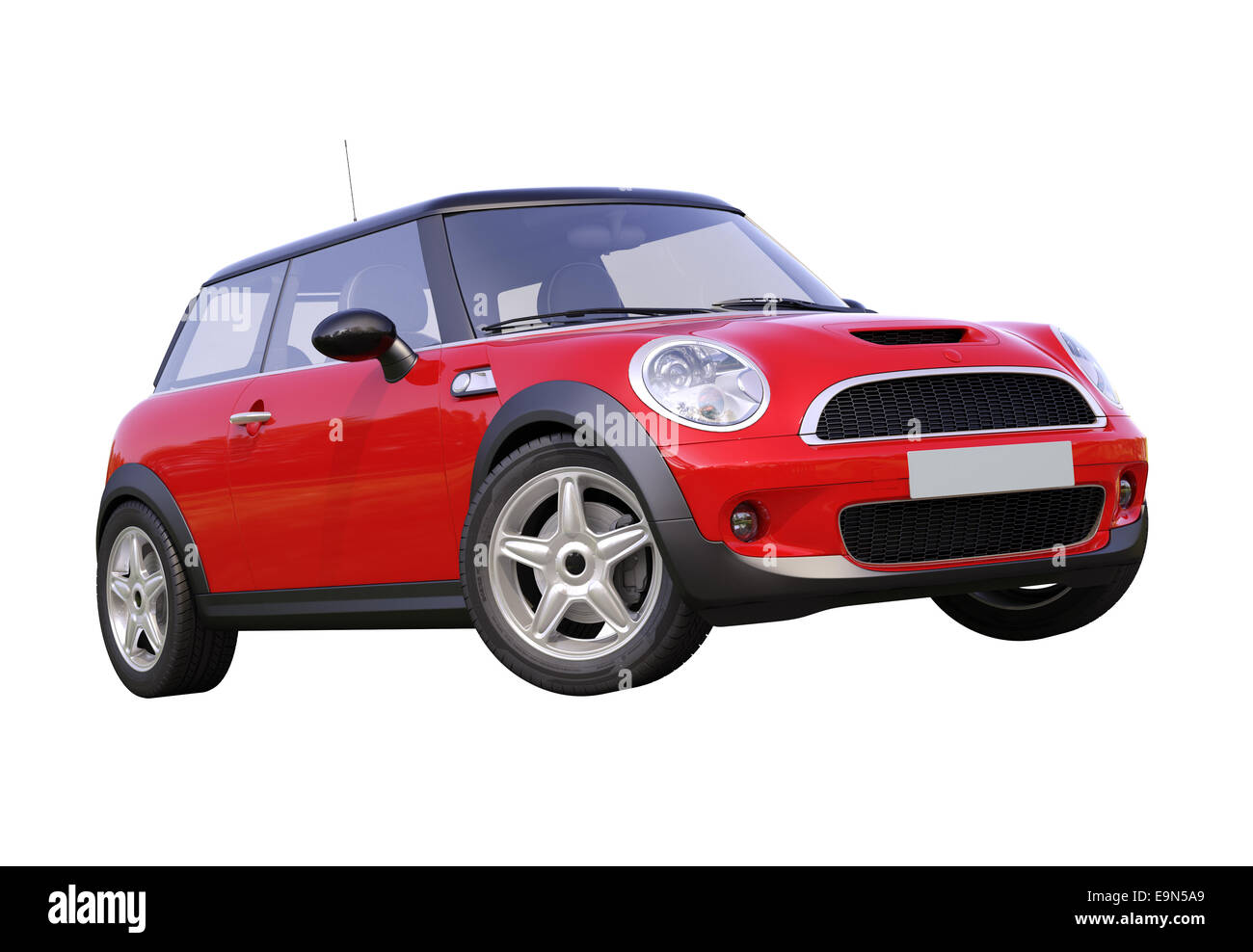 Modern compact car isolated Stock Photo - Alamy