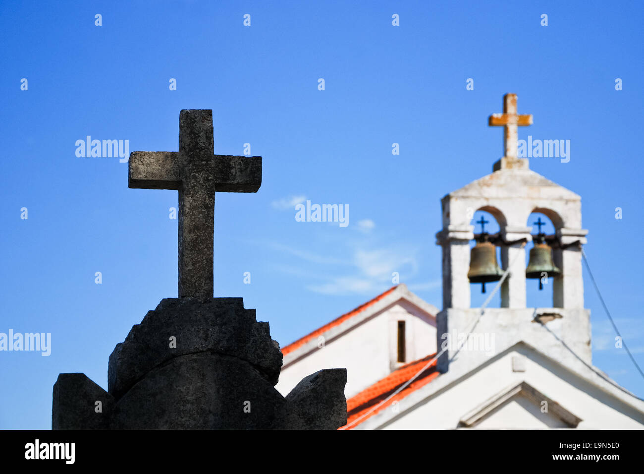 bell tower of a chapel Stock Photo - Alamy
