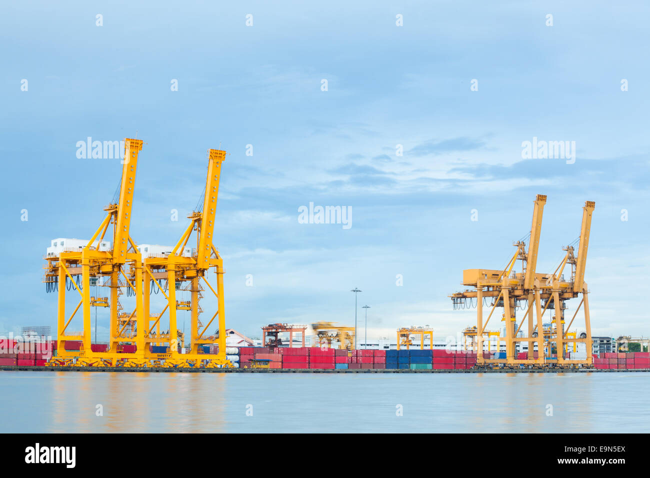 Industrial Port logistic Stock Photo - Alamy