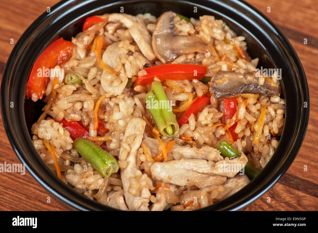 Rice chicken vegetable Stock Photo - Alamy