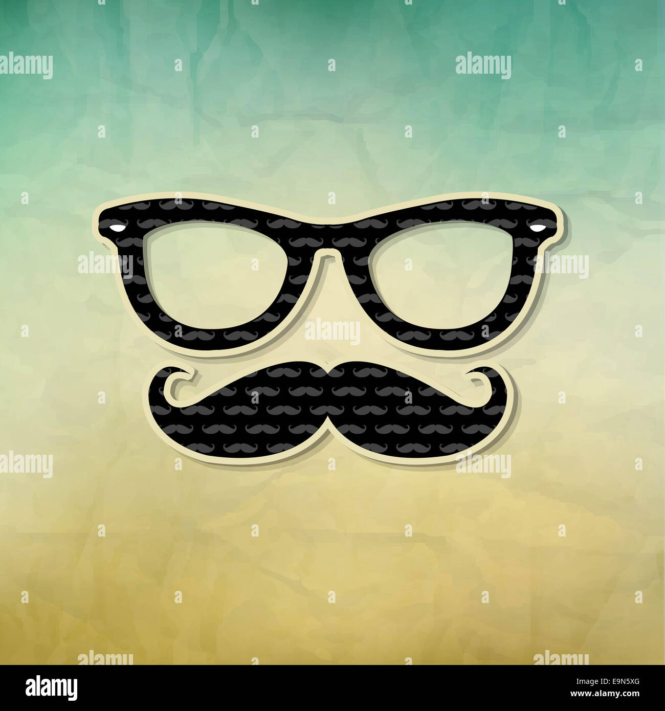 Vintage Hipster Poster Stock Photo - Alamy