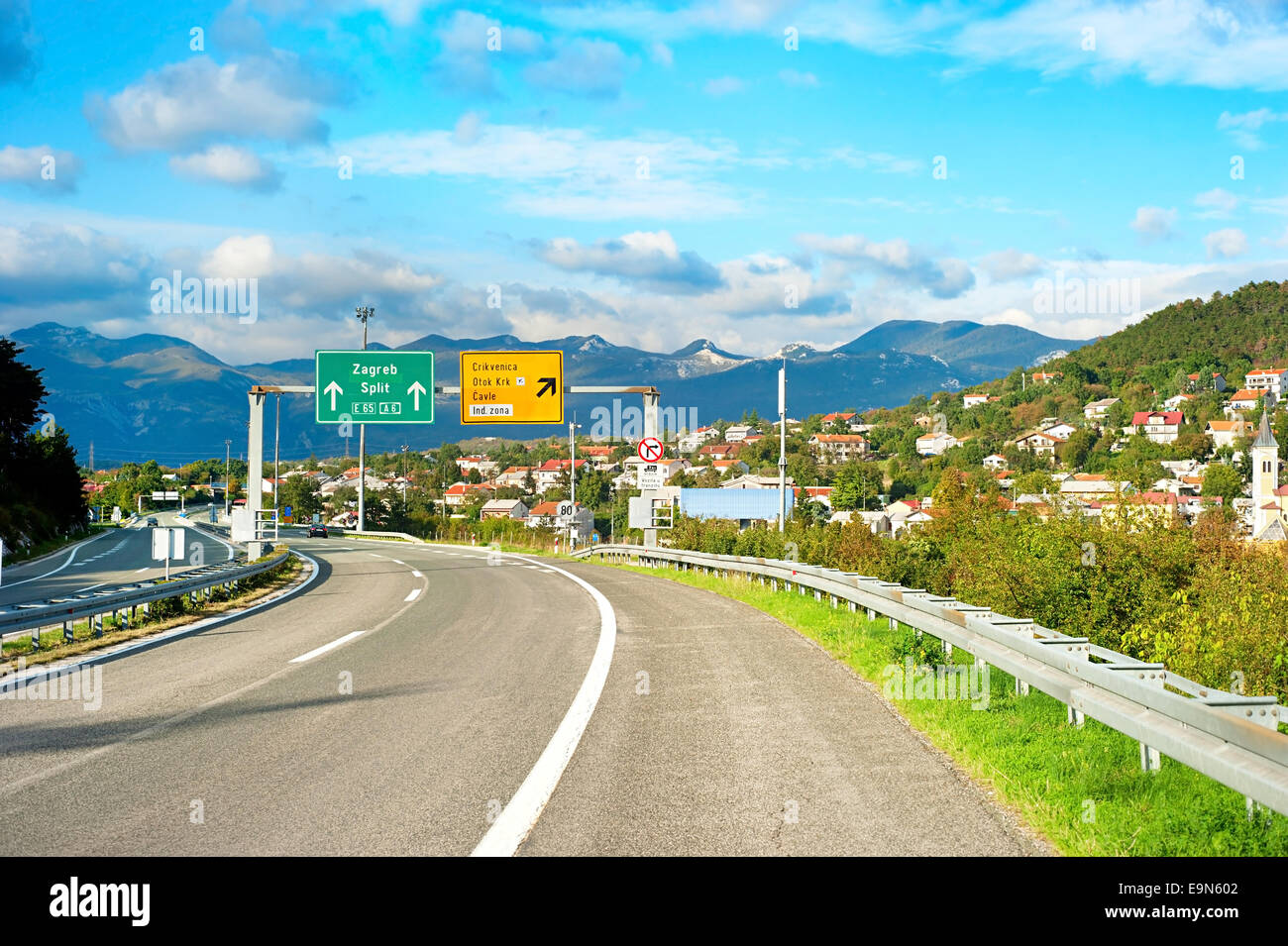 Highway in Croatia Stock Photo - Alamy