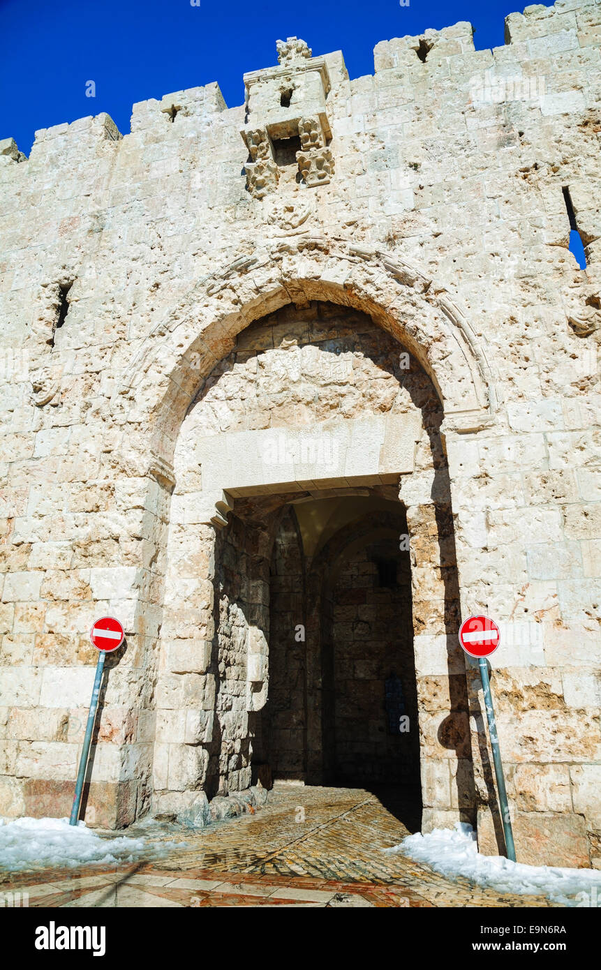 Zion gate in Jerusalem, Israel Stock Photo - Alamy