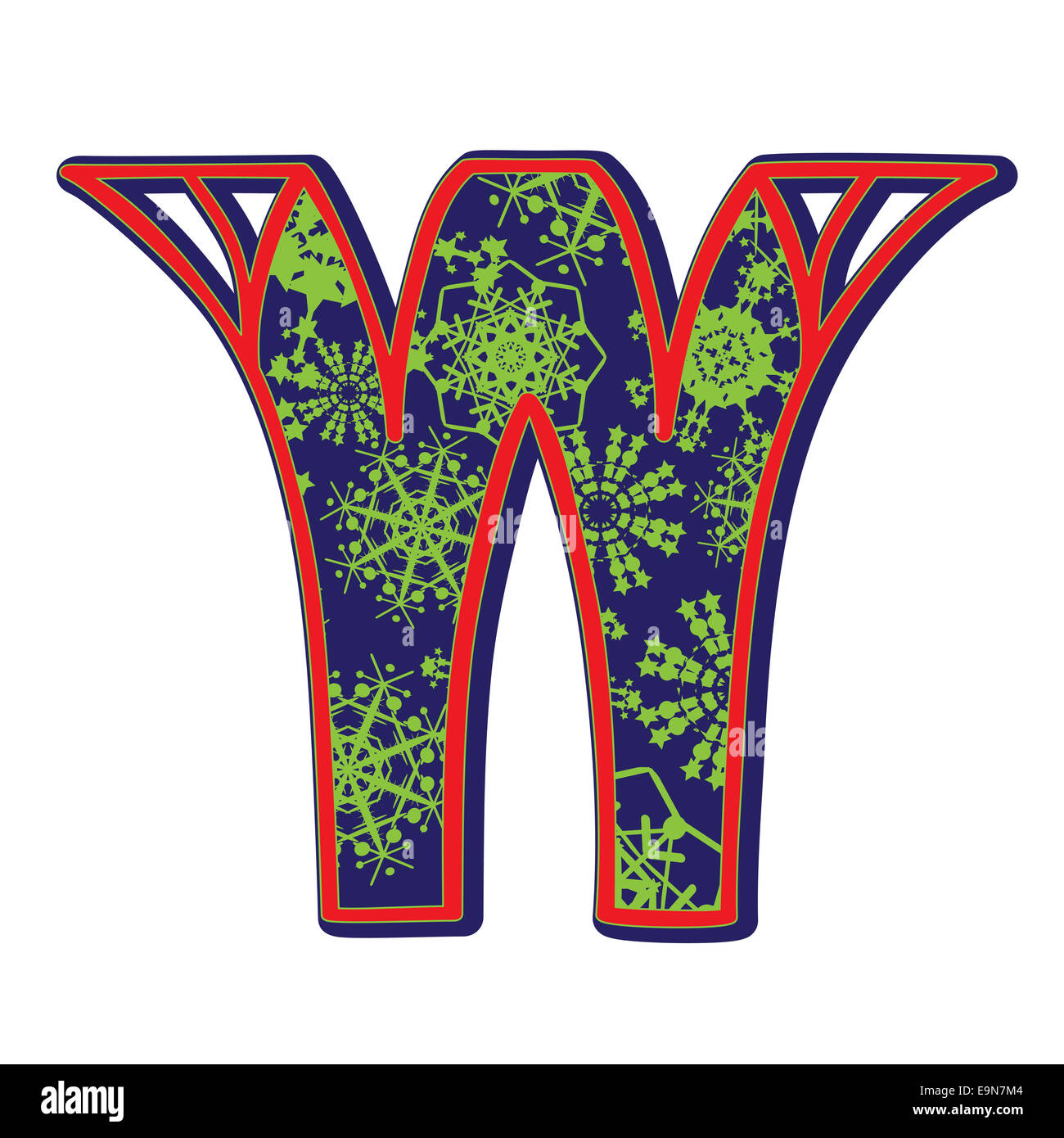 winter letter W Stock Photo - Alamy