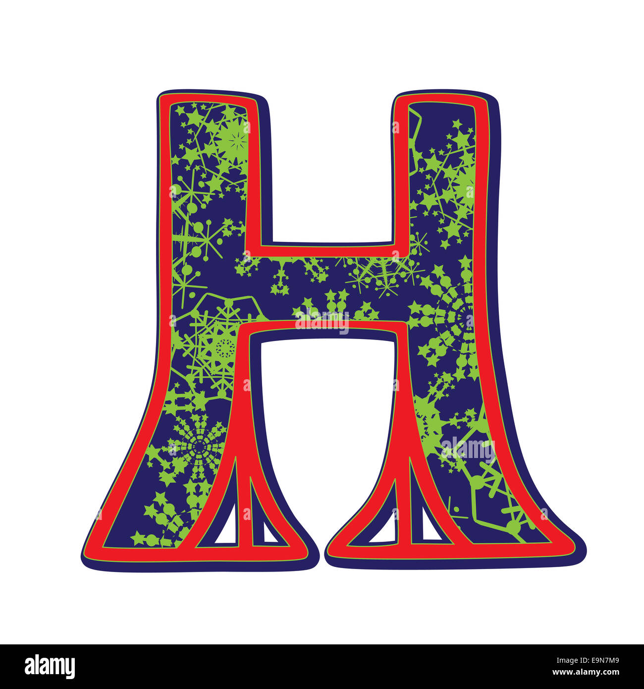 winter letter H Stock Photo - Alamy
