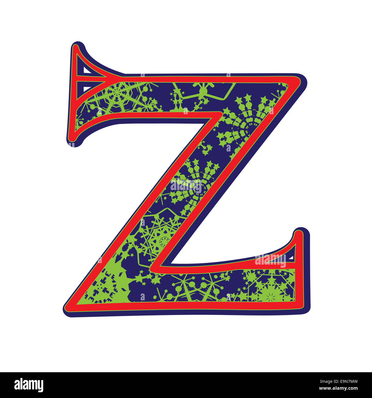 winter letter Z Stock Photo - Alamy
