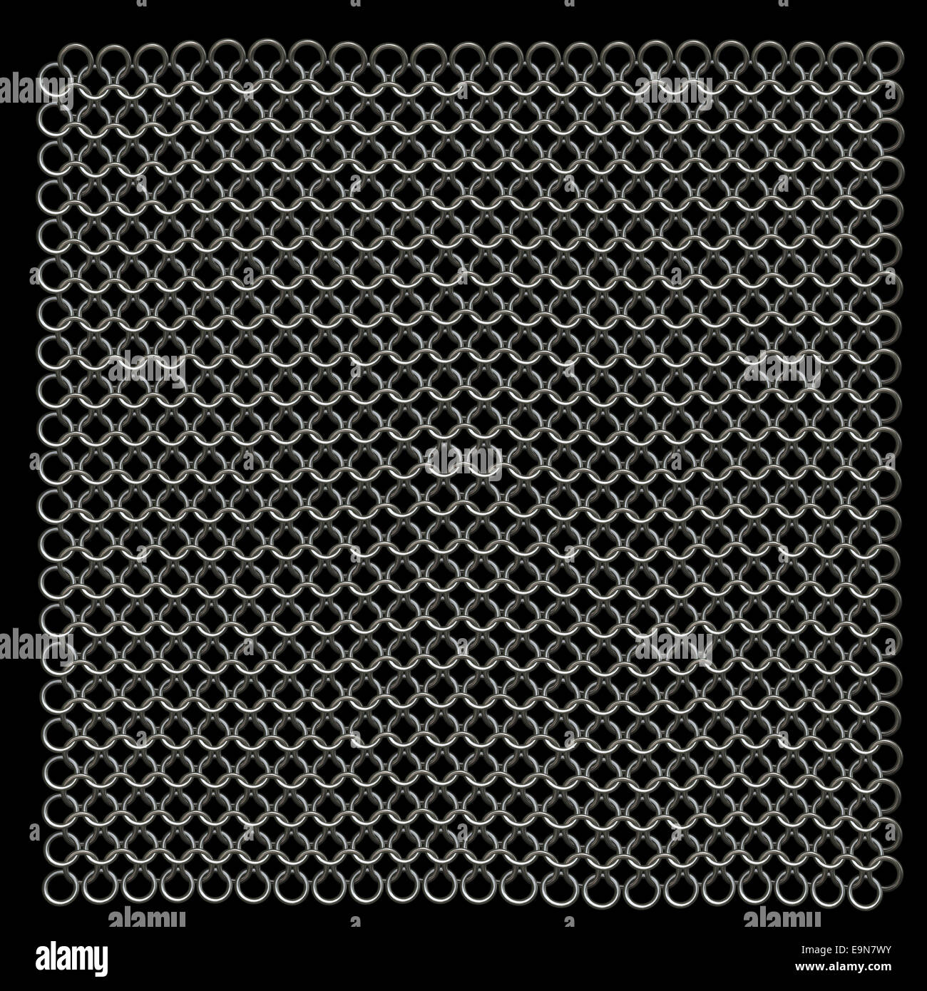 Computer generated metal chain mail texture Stock Photo - Alamy