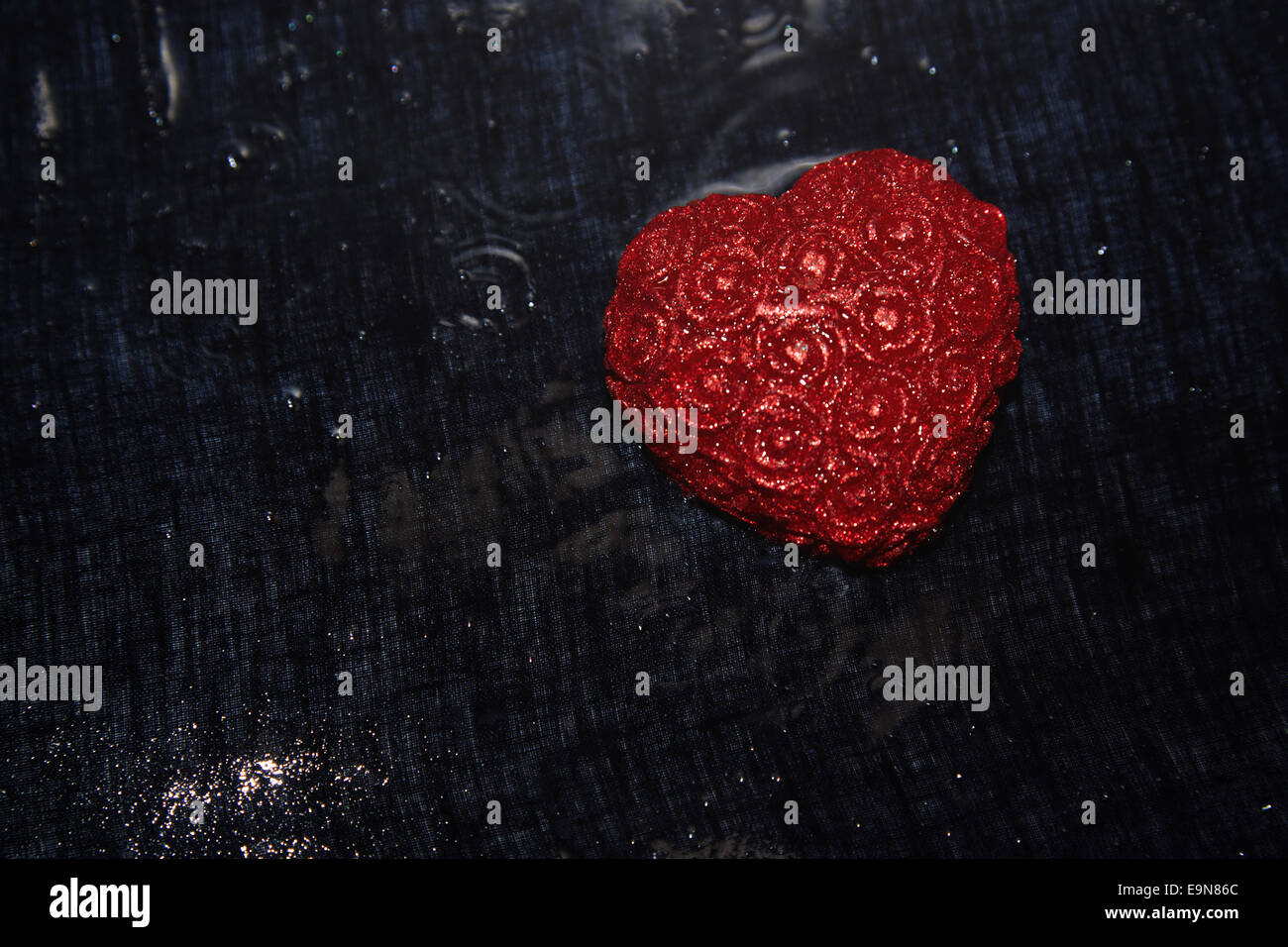 Heart in rain Stock Photo - Alamy