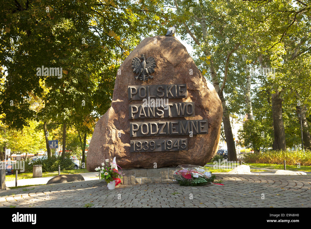 World War II monument dedicated to the Polish Underground Government ...