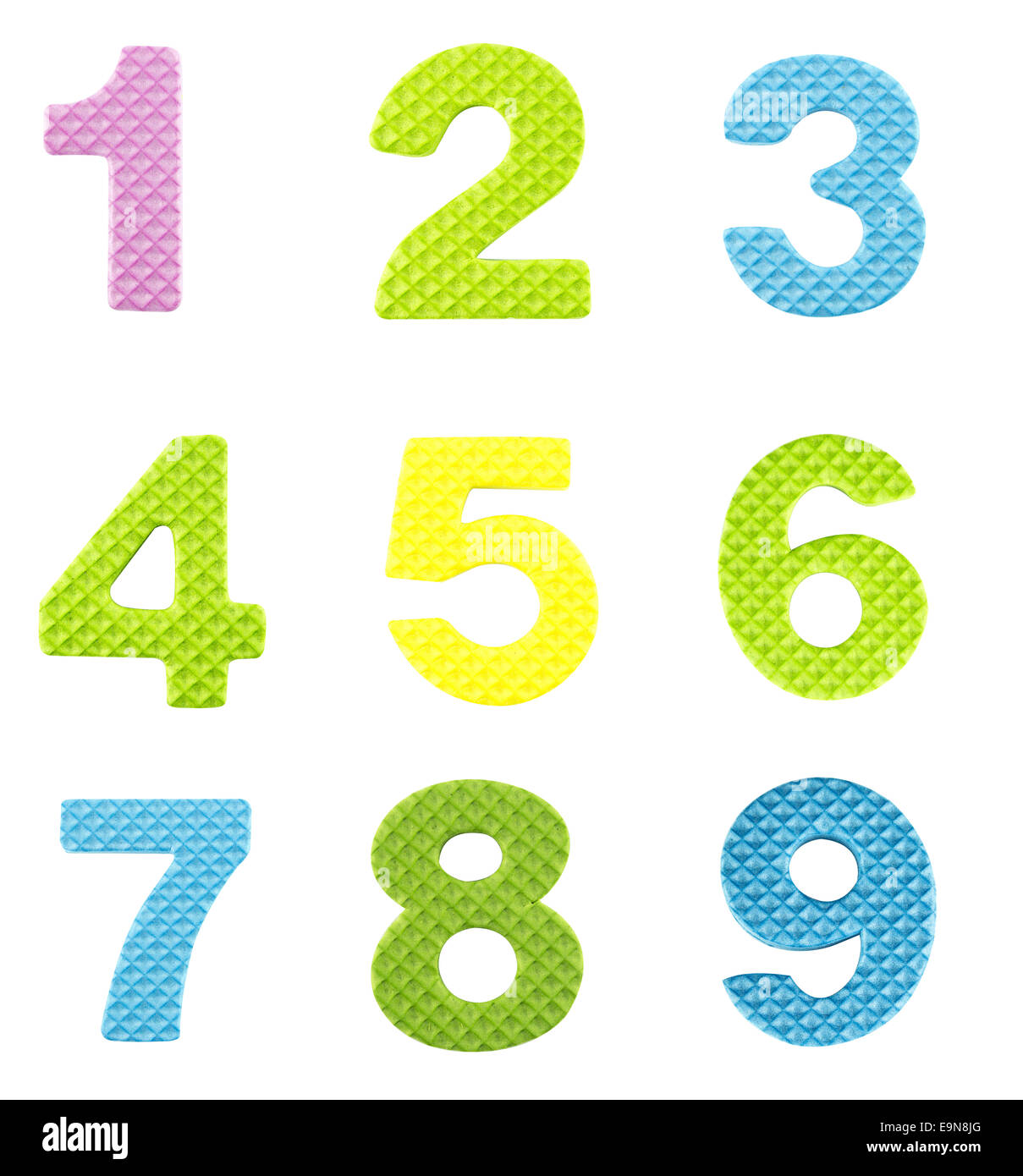 Numbers from one to nine Stock Photo - Alamy