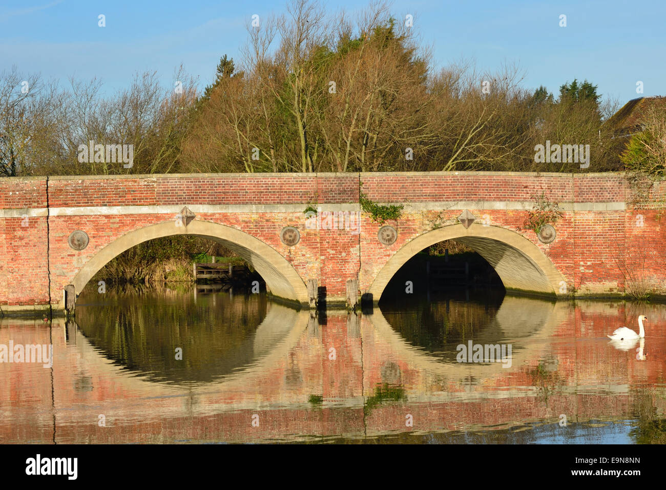 arches of red brick bridge Stock Photo - Alamy