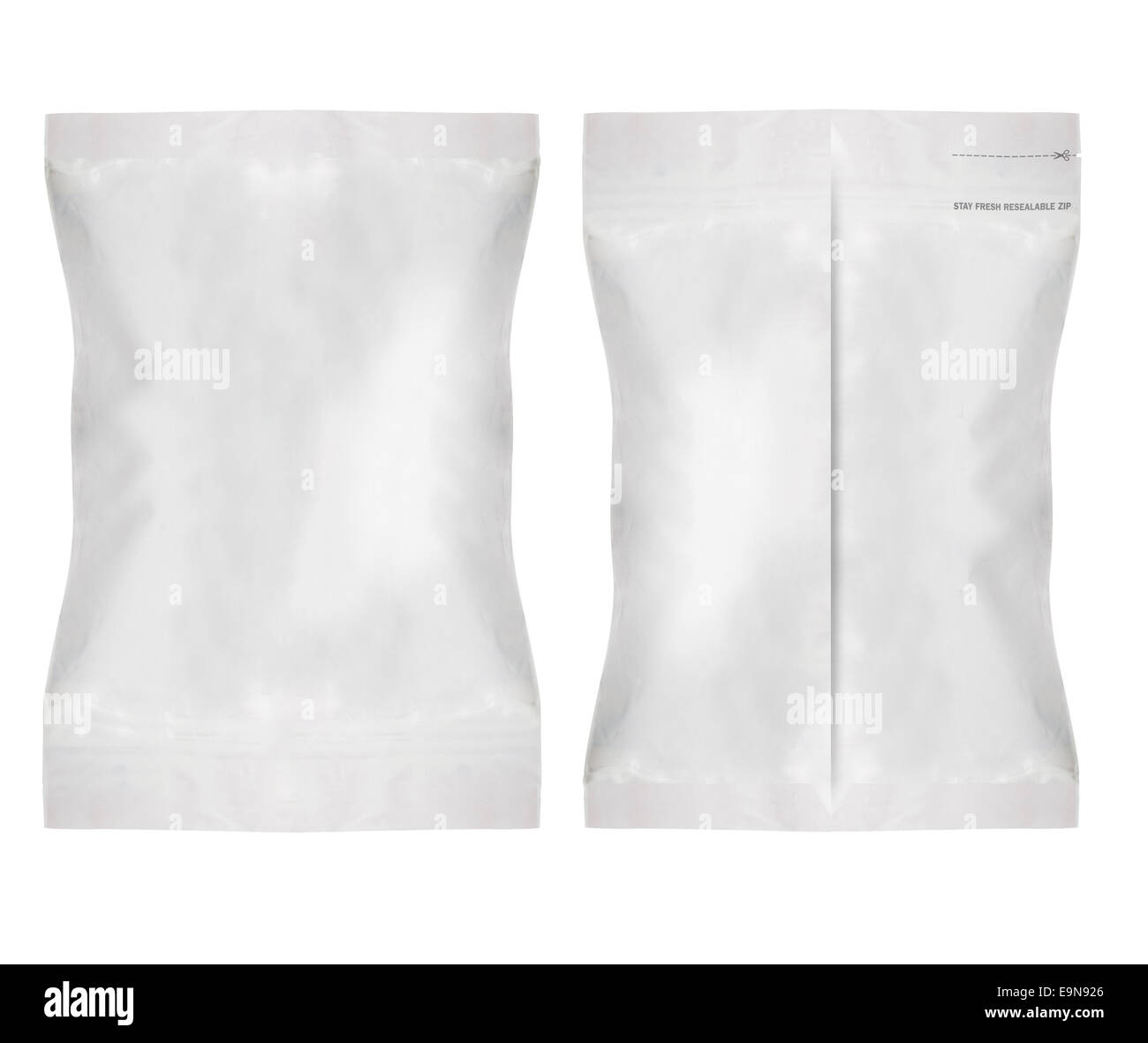 White blank foil food hi-res stock photography and images - Alamy