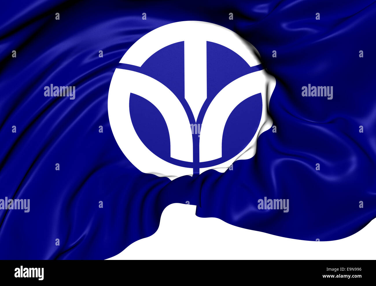 Flag of Fukui Prefecture Stock Photo - Alamy