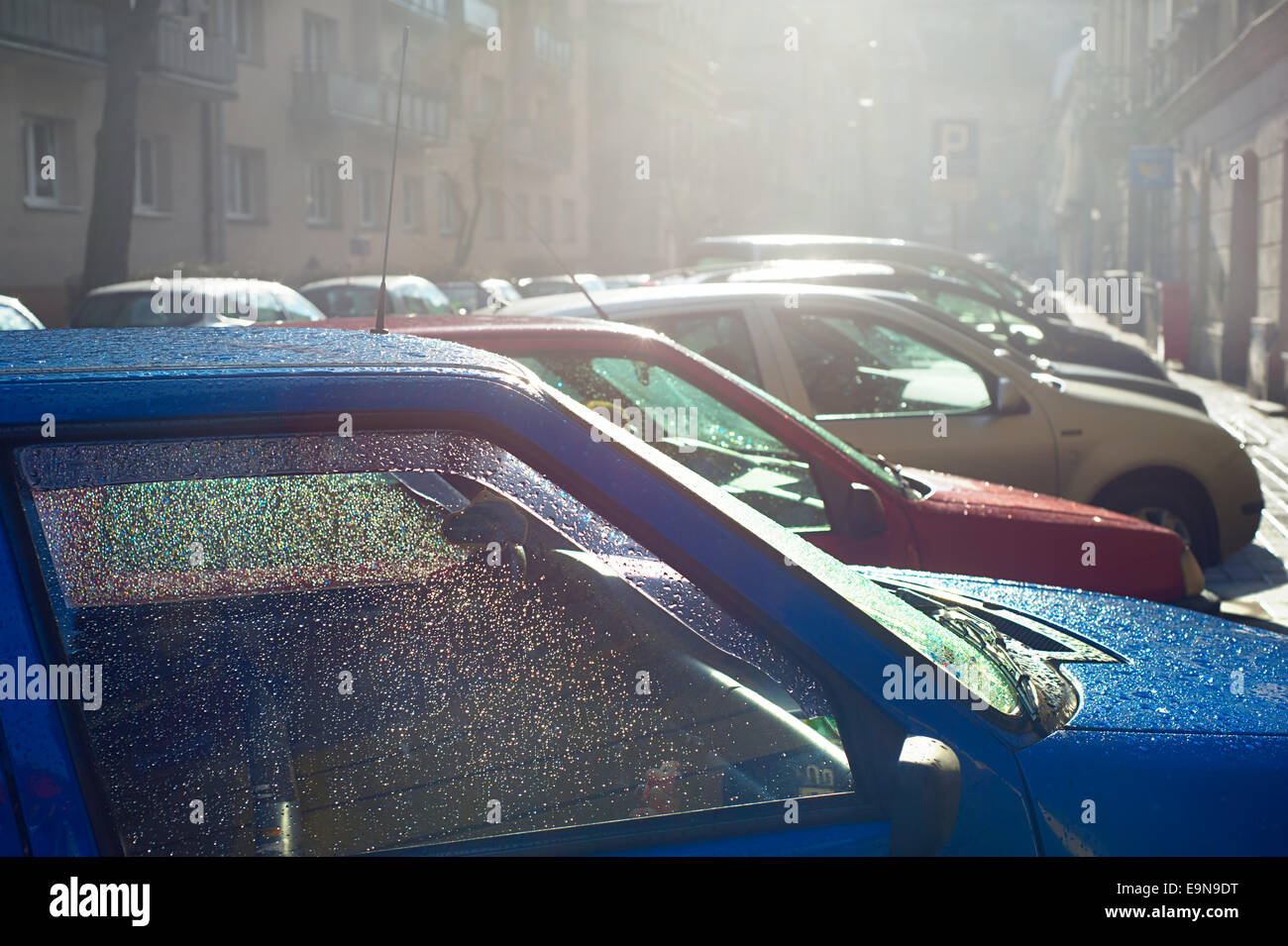 Car parking light vehicles road hi-res stock photography and images - Alamy