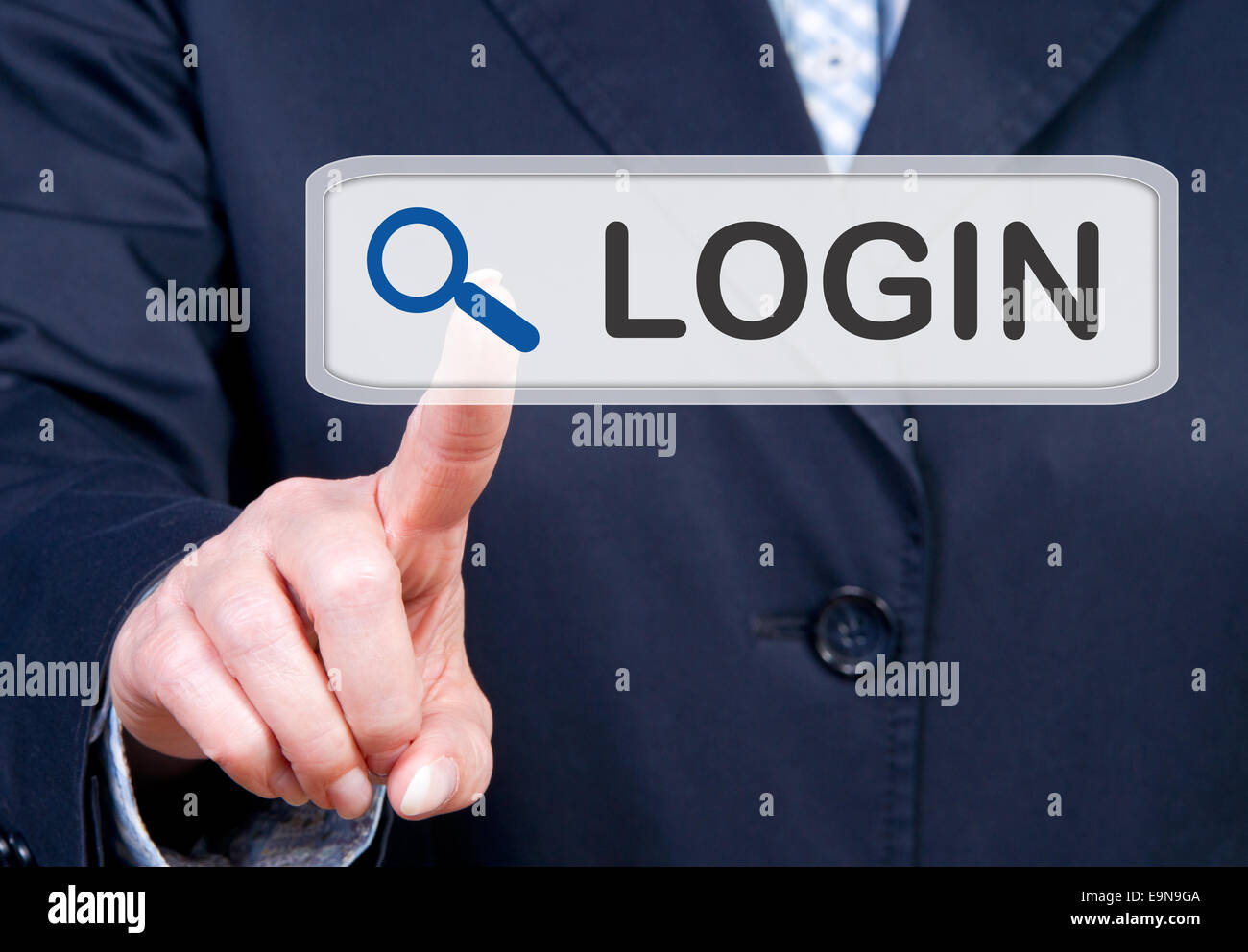Login process hi-res stock photography and images - Alamy