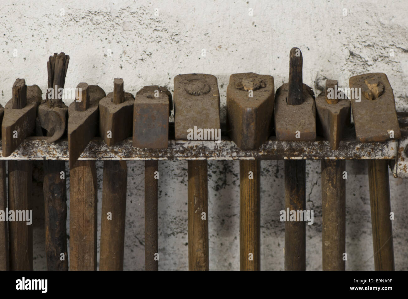 blacksmith tool in a forge Stock Photo - Alamy