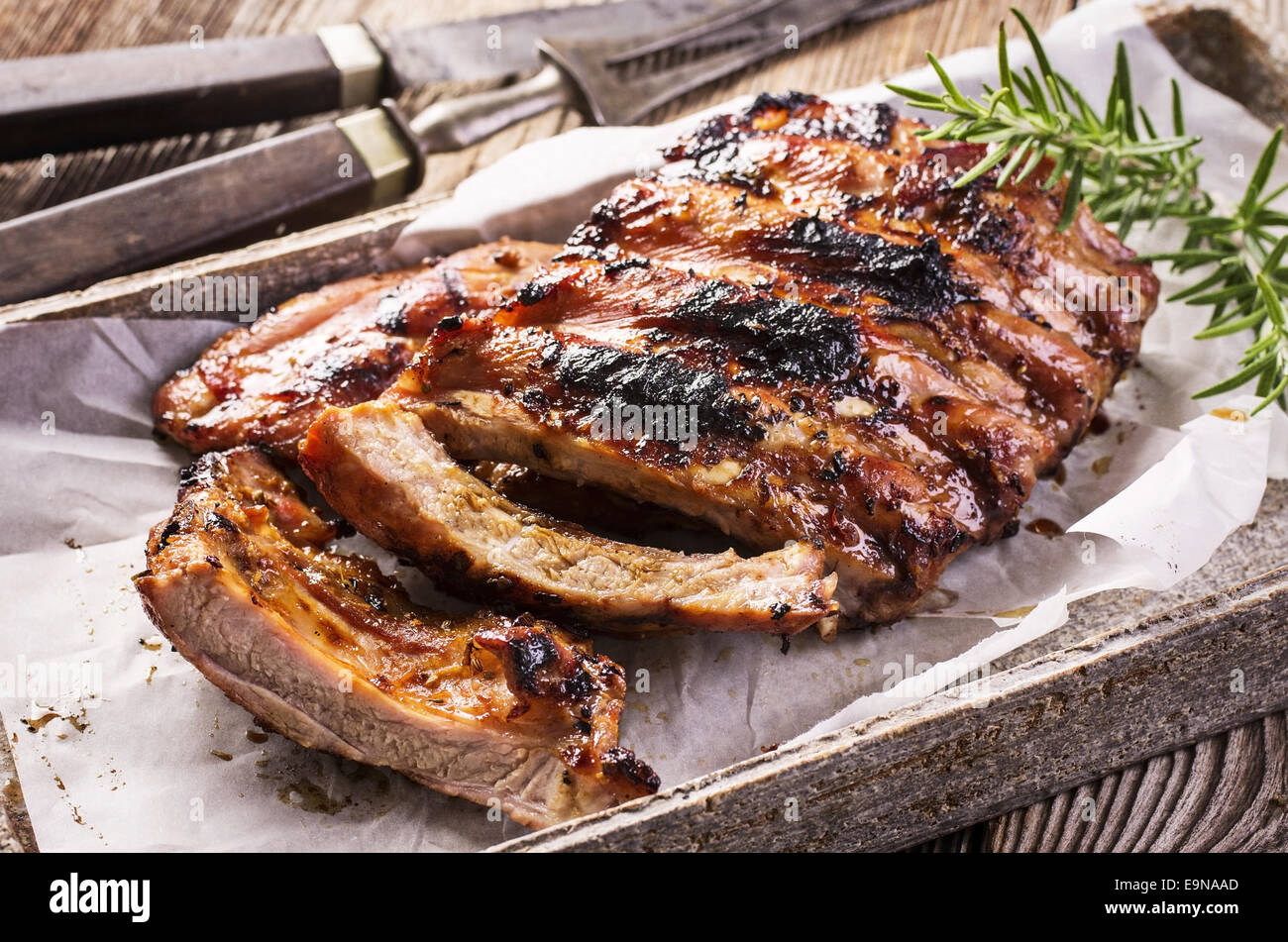 Spare ribs spareribs hi-res stock photography and images - Alamy