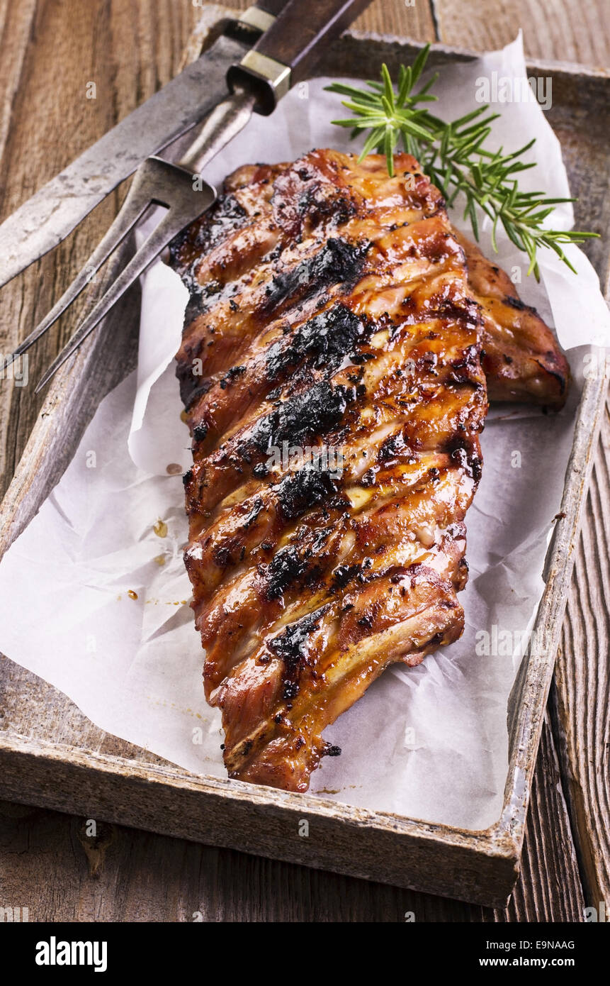 Spare ribs spareribs hi-res stock photography and images - Alamy