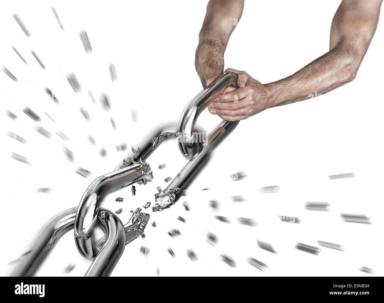 Broken shackles hi-res stock photography and images - Alamy
